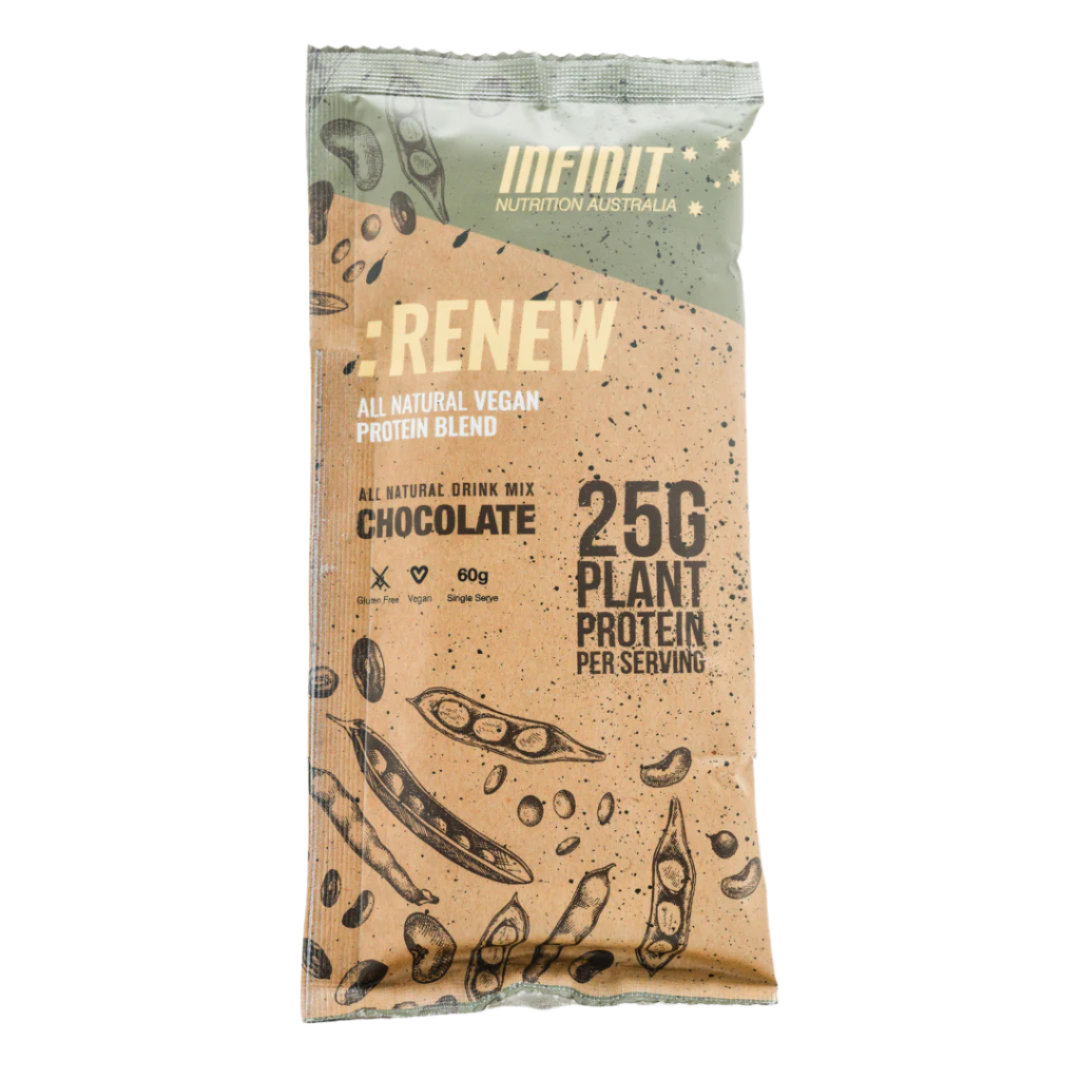 Infinit Nutrition - Renew Vegan Protein Blend Sachet - Chocolate – Aid ...