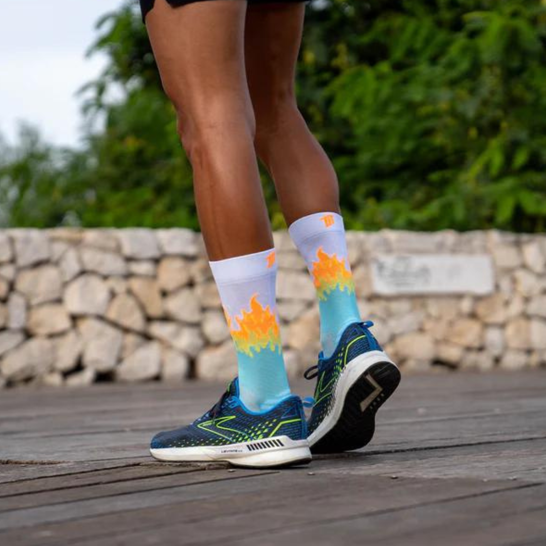 Sporcks | Bright Pattern Design Running Socks | Online At Aid Station